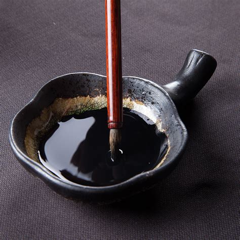 御宝阁陶瓷墨碟墨蝶笔搁笔山毛笔架文房四宝专用墨汁墨水水碟墨池墨盘墨盒笔洗砚台笔舔初学者学生用书法工具虎窝淘
