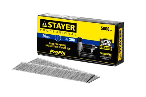 Гвозди для степлера Stayer тип 300 (Закаленные, Серия Professional, 30 ...