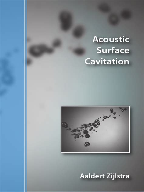 Acoustic Surface Cavitation Pdf Liquids Fluid Dynamics