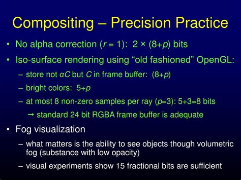 ppt numerical precision optimized volume rendering powerpoint