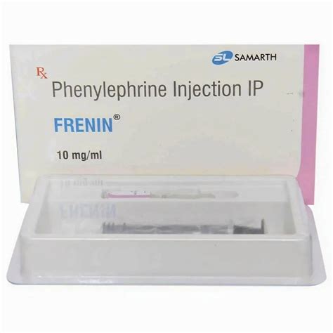 Ointment Frenin 10mg Phenylephrine Injection Packaging Size 1ml At