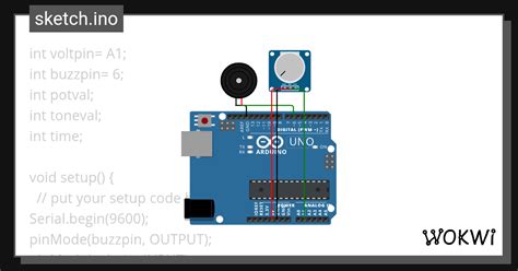 Buzzer Potentiometer Wokwi ESP STM Arduino Simulator