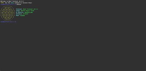 GitHub Woooferz Terminalweb A Terminal Themed Website