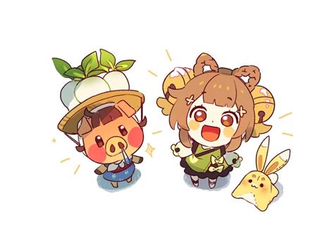 Yaoyao Yuegui And Daisy Mae Genshin Impact And 1 More Drawn By Dodo