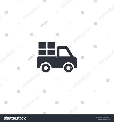 트럭 화물 적재 아이콘 벡터 단순 스톡 벡터로열티 프리 2090468029 Shutterstock