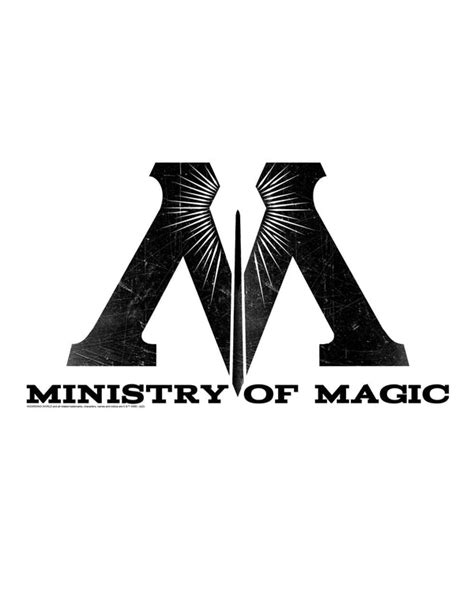 Harry Potter Ministry Of Magic Logo Hogwarts Witchcraft Wizardry Schoo