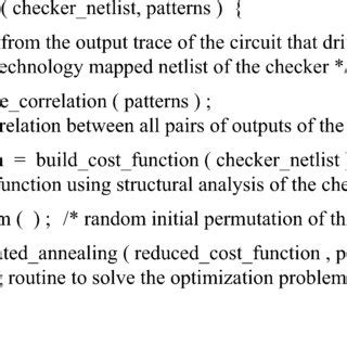 Pseudocode For The Spatial Correlation Estimation Method Download Scientific Diagram