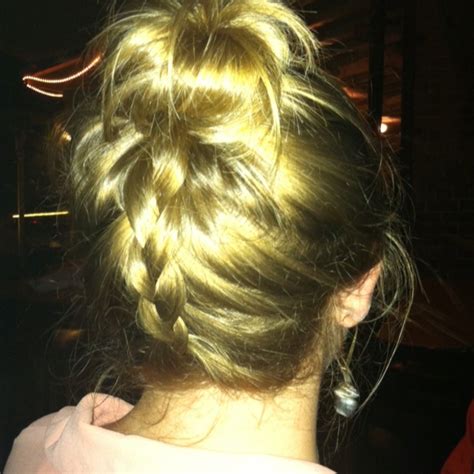Inside Out French Braid Bun Simple And Classy Twist Braids