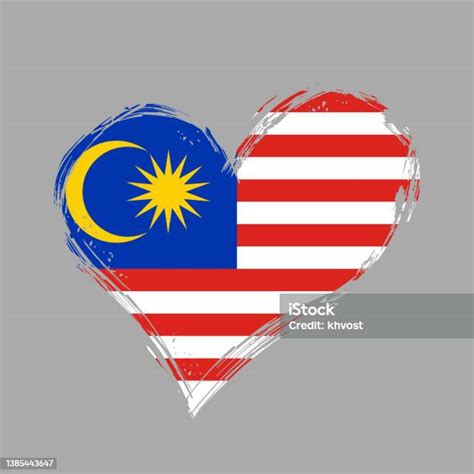 マレーシアの旗ハート型グランジの背景ベクターの図 アイコンのベクターアート素材や画像を多数ご用意 アイコン アイデア