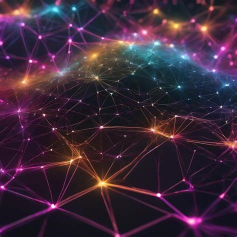 Premium Photo Network Connection Structure Big Data Visualization