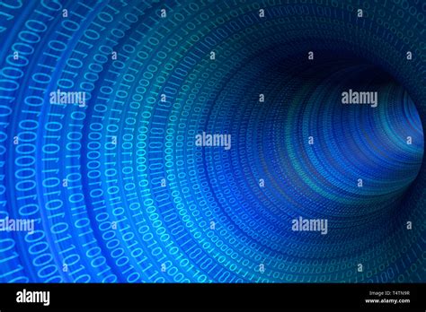 Binary Code And Data Abstract Background Representing A Future Motion
