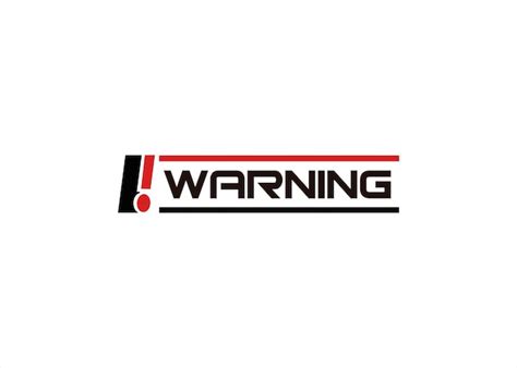 Premium Vector Warning Logo Design Template Sign Symbol