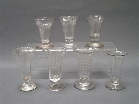 Bonhams Six Jelly Glasses And A Firing Glass Circa 1800 1830