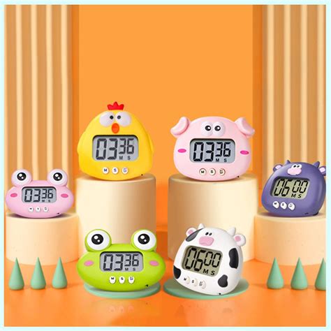 Cute Animal Shape Digital Magnetic Electronic Lcd Countdown Timer