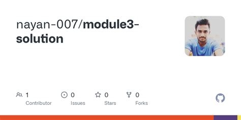 github nayan 007 module3 solution