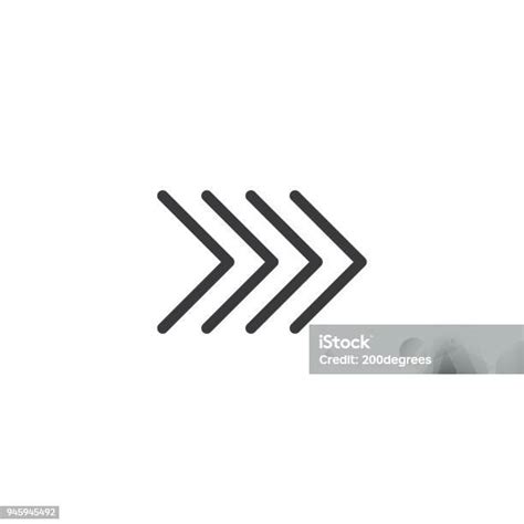 Icône De La Flèche Pixel Perfect Isolé Avec Style Plat À Fond Blanc