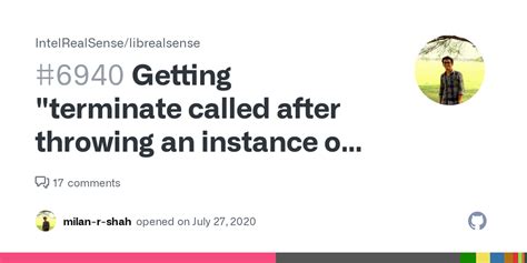 Getting Terminate Called After Throwing An Instance Of Rs Backend