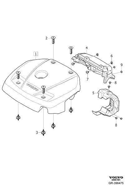 Volvo Xc60 Engine Cover Clip 31368242 Genuine Volvo Part