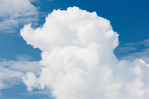 Premium Photo White Cumulus Clouds Against A Blue Sky Beautiful Large