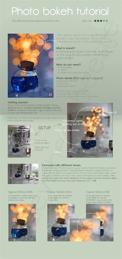 Bokeh Tutorial By Lieveheersbeestje On DeviantART Bokeh Photography Bokeh Tutorial Photo Bokeh