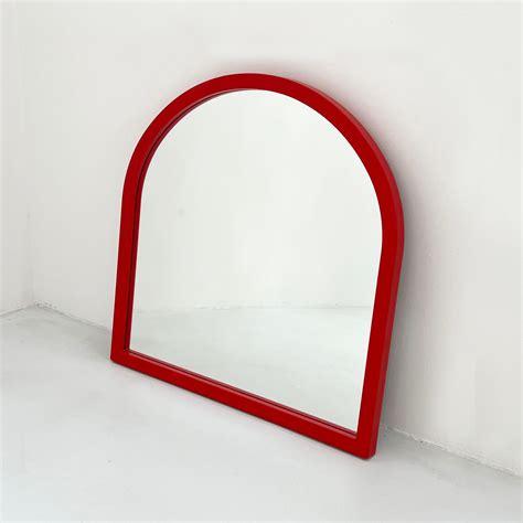 Red Frame Mirror Model 4720 By Anna Castelli Ferrieri For Kartell