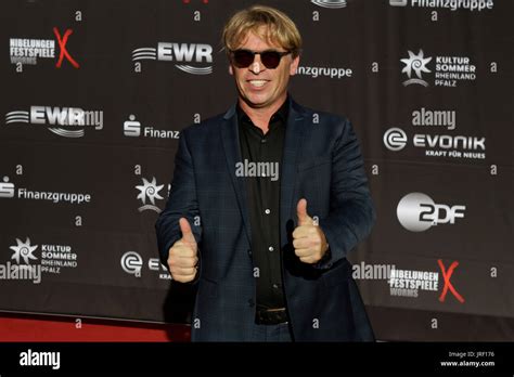 Worms Germany 4th August 2017 German Actor Andre Eisermann Poses For The Cameras On The Red