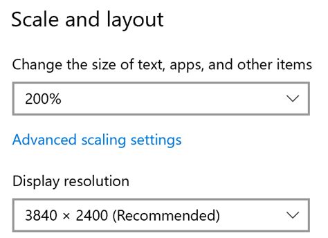Windows Display Scaling Draws Options Incorrectly · Issue 18470