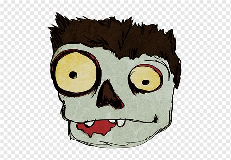 Cara De Zombie Lindo Zombie S Cara Smiley Cabeza Png Pngwing