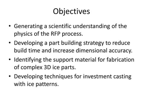 Rapid Freeze Prototyping PPT