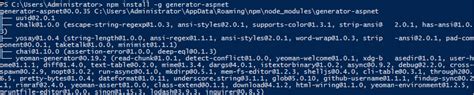 Windows 使用 Yeoman Generators 创建 Aspnet 应用程序 田园里的蟋蟀 博客园
