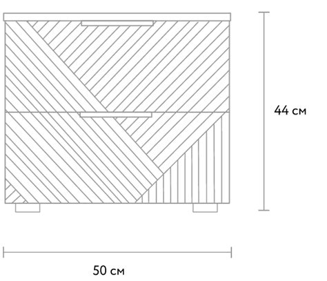 Тумба прикроватная Шелтон 2 Latte купить в Москве по цене 9 990 рублей в интернет магазине