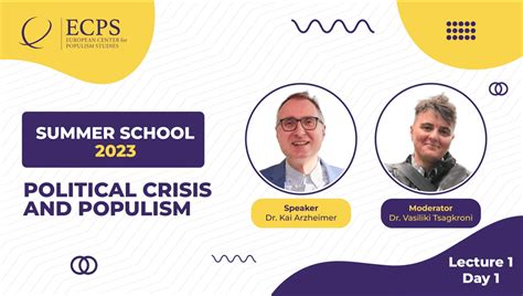 Ecps Academy Summer School 2023 Political Crisis And Populism By Dr Kai Arzheimer Ecps