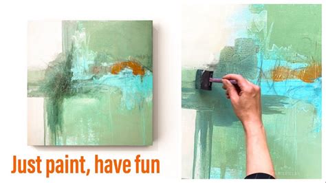 abstrakt Malen für Anfänger einfach Inspiration simple Werkzeuge
