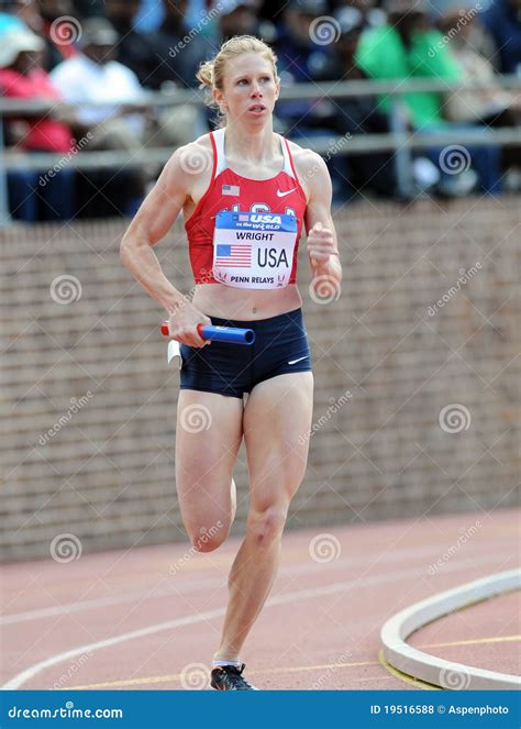 Phoebe Wright Atleta De Pista De Sexo Femenino Americano Foto De