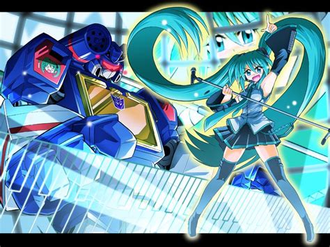 Hatsune Miku And Soundwave Transformers Starscream Transformers