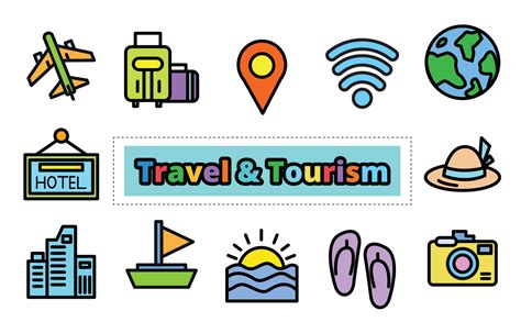 Travel Tourism Icon Set Vector Design 1999984 Vector Art At Vecteezy