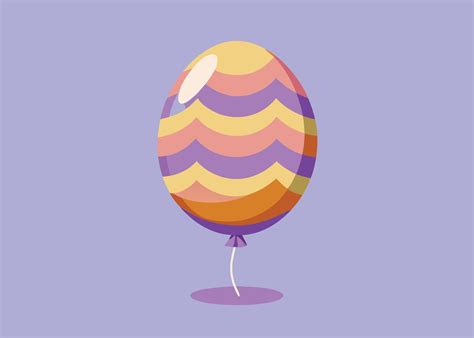 Colorful Easter Balloon Floating With Decorative Festive Patterns 56319017 Vector Art At Vecteezy