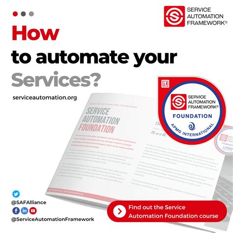 Service Automation Framework Alliance On Linkedin