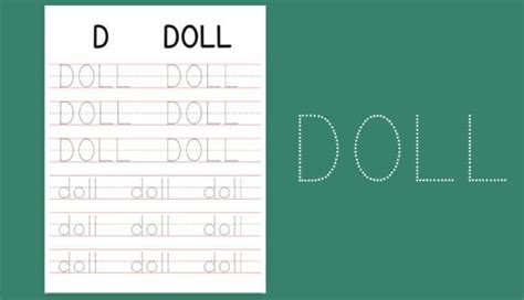 Tracing Worksheet Page Doll Graphic By Grizlyzen · Creative Fabrica