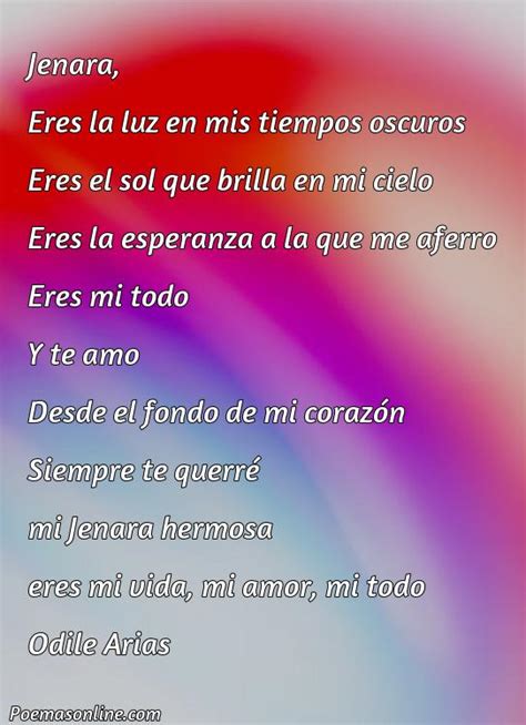 Cinco Mejores Poemas Para Jenara Poemas Online