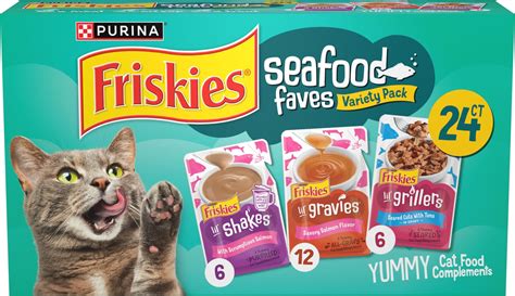 Purina Friskies Gravy Wet Cat Food Lickable Cat Treats Lil Grillers Seared Cuts