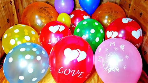 Fun Pooping Lots Of Balloons Fun With Lots Of Many Colourful Small