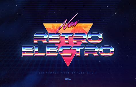 80`s Retro Text Effects Vol3 Synthwave Retrowave Behance