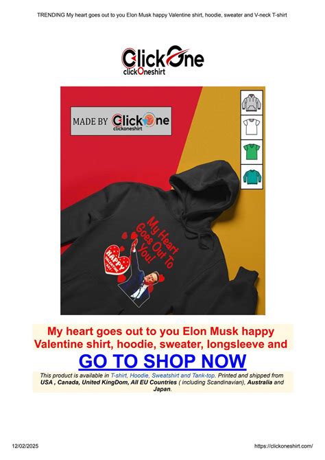 My Heart Goes Out To You Elon Musk Happy Valentine Shirt By Design At