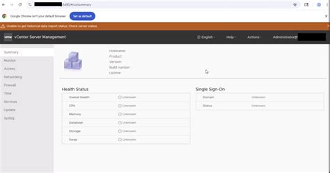 I E Vc Fqdn 5480 As Root Or Administrator The Health Status Is Observed