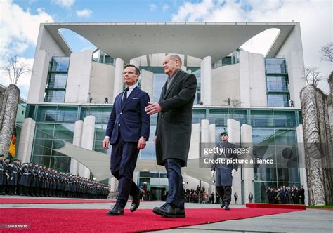 Ulf Kristersson Prime Minister Of Sweden Is Received With Military