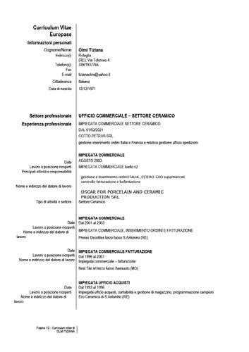 Adobe Acrobat Curriculum Vitaepdf Tiziana Olmi
