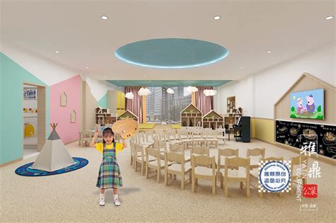 内江白马中心幼儿园装修设计效果图实景图【雅鼎公装】
