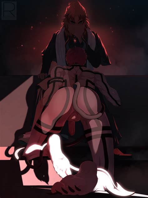 Rule 34 Akaza Kimetsu No Yaiba Blasphemy Body Markings Demon Boy