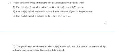 Solved 15 Which Of The Following Statements About Chegg